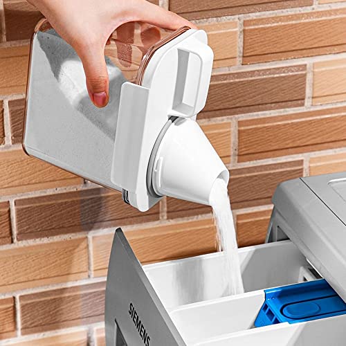 CHDHALTD 1100ml/1800ml/2300ml Laundry Detergent Dispenser, Washing Powder Container Airtight Storage Bucket Laundry Detergent Powder Box(M)