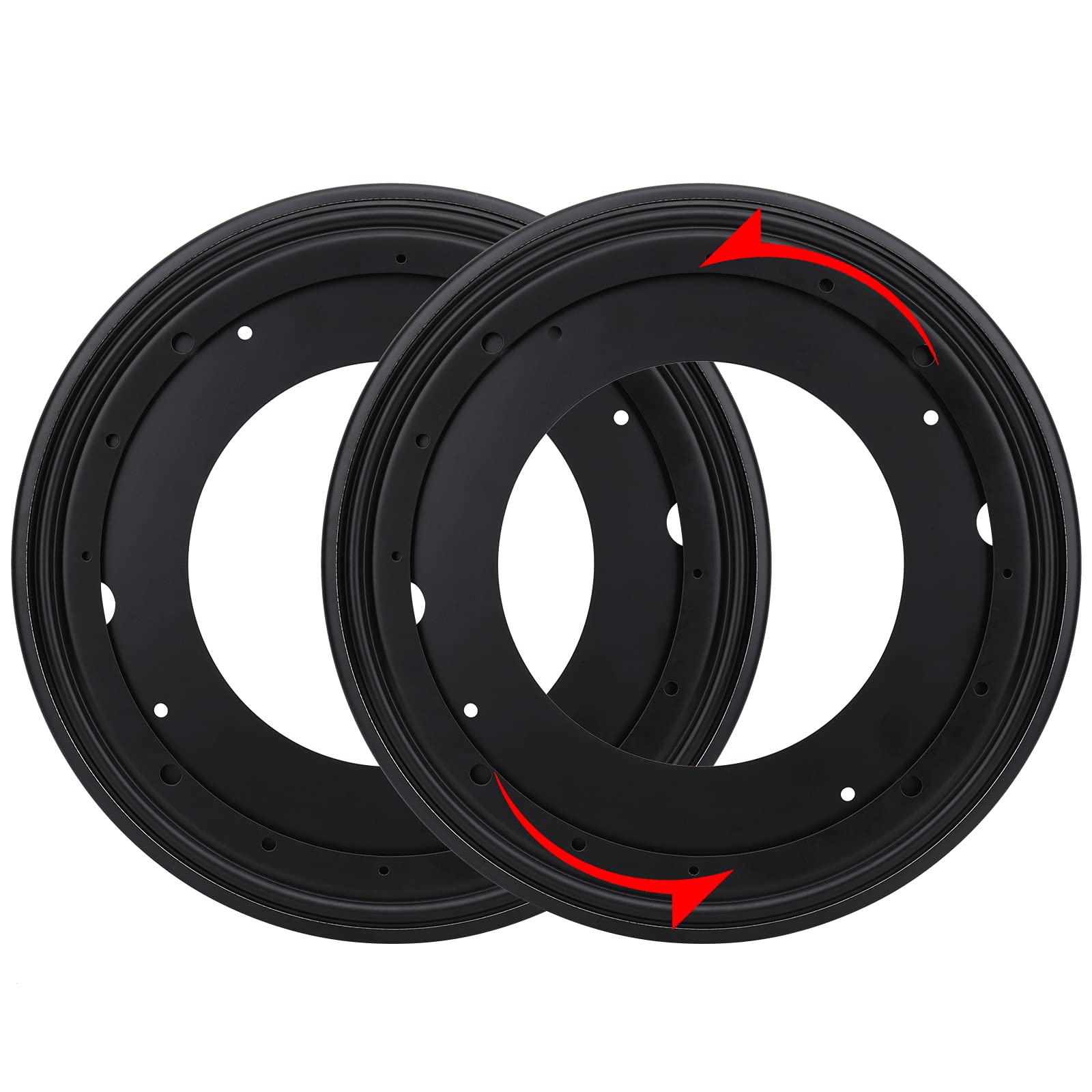 CEE 2Pack 12inch Round Lazy Susan Turntable Bearing Plate 516” Thick Lazy Susan Hardware, Rotating Swivel Plate with 1000 lb Load Capacity, Lazy Susan Turntable Base for Serving Tray, Table, Kitchen