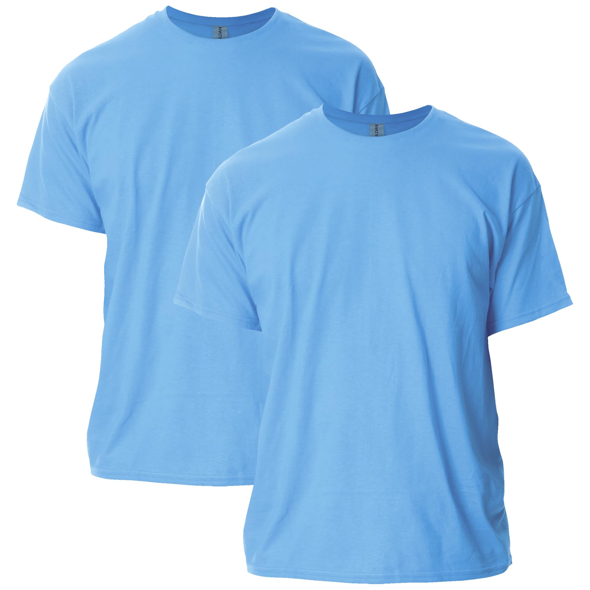 Gildan Adult Ultra Cotton T-Shirt, Style G2000, Multipack, Carolina Blue (Pack of 2), Large