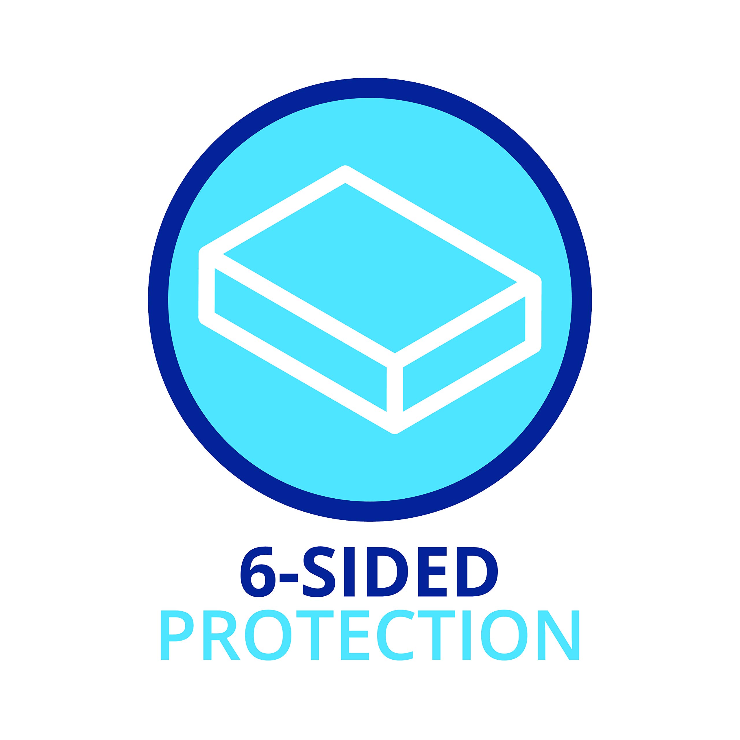 Allersoft| Queen Sleeper Sofa Mattress Cover with Secure Locking Zipper. Creates a Natural Seal On All Sides of Your Pull-Out Sofa Mattress from Liquids, Dust, Pet Dander, Pollen-60x72 (Fits 4-7 Deep)