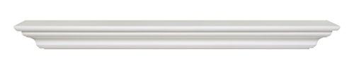 Pearl Mantels 618-72 Crestwood Mantel Shelf, 72-Inch, White