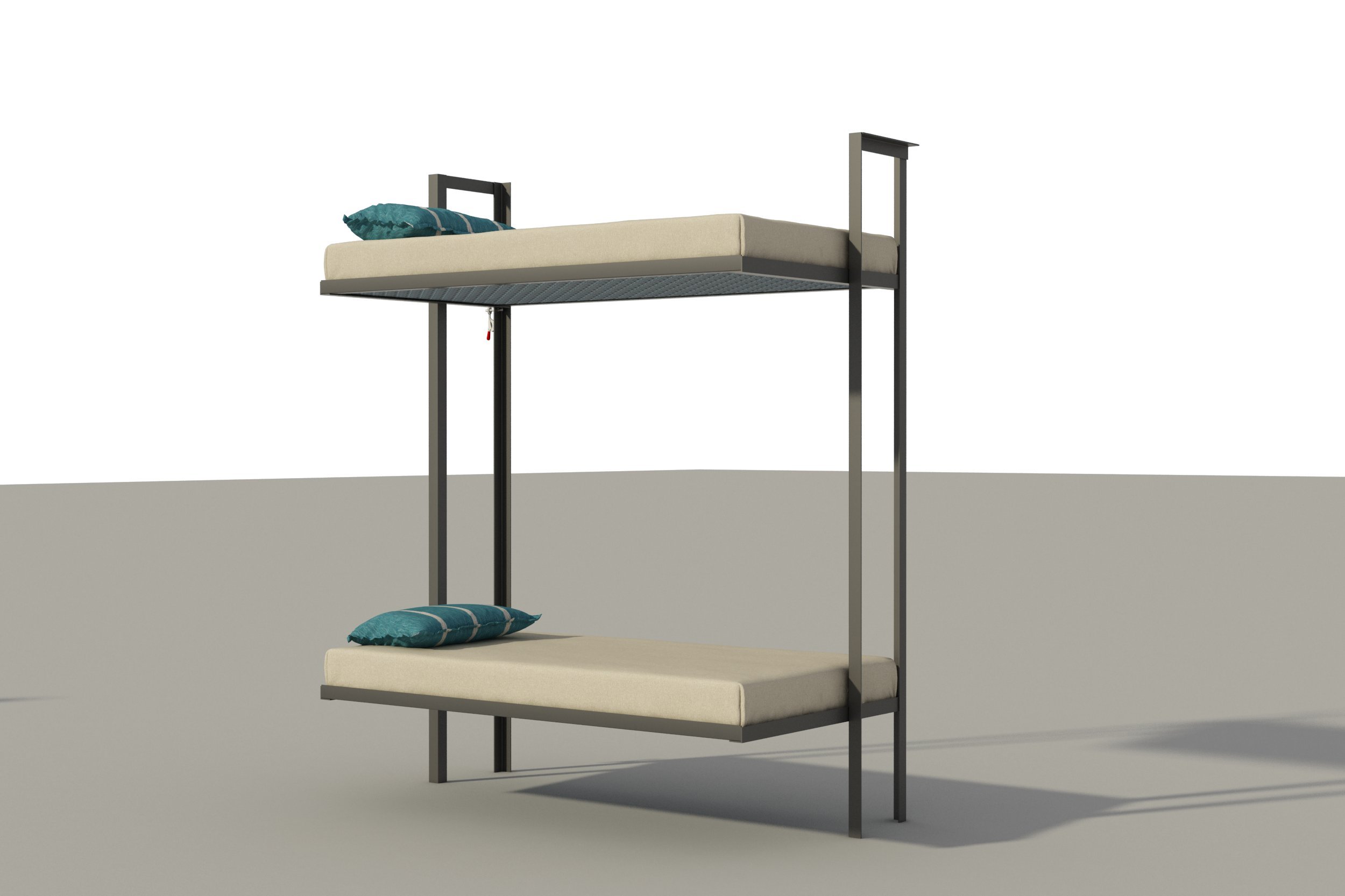 I.E. Folding Bunk Bed Plans DIY Bedroom Furniture Kids Adult Children Build Your Own Bunkbed jkh4