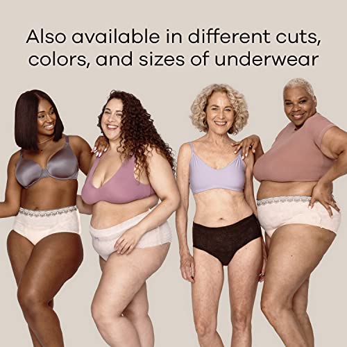 Always Discreet Boutique Incontinence Underwear for Women, Large, 18 Count x 2 Packs (36 Count total)