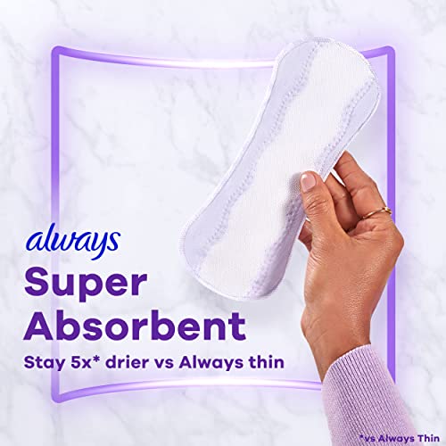 Always Xtra Protection Daily Feminine Panty Liners for Women, Long Length, Fresh Scent, 72 Count x 4 Packs ((288 Count total)