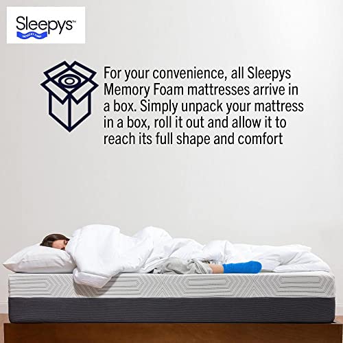 Sleepy's by Mattress Firm | Memory Foam Snug Mattress | King Size | 8" Medium Comfort | Pressure Relief | Moisture Wicking Breathable | Adjustable Base Friendly