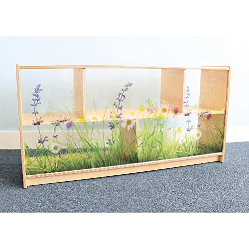 Whitney Brothers 48 in. Acrylic Back Cabinet, Natural Uv