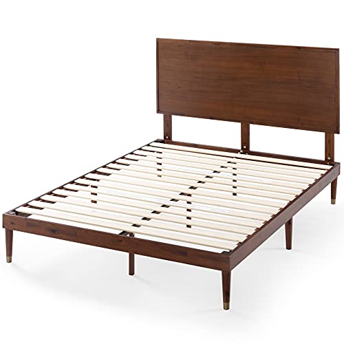 ZINUS Raymond Wood Platform Bed Frame with Adjustable Wood Headboard / Solid Wood Foundation / Wood Slat Support / No Box Spring Needed / Easy Assembly, Full