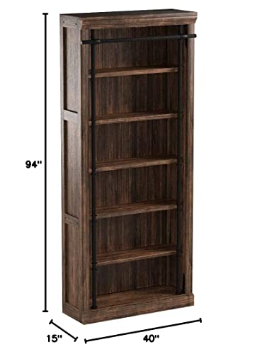 Martin Furniture Fully Assembled Avondale Bookcase, Brown