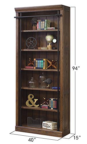 Martin Furniture Fully Assembled Avondale Bookcase, Brown
