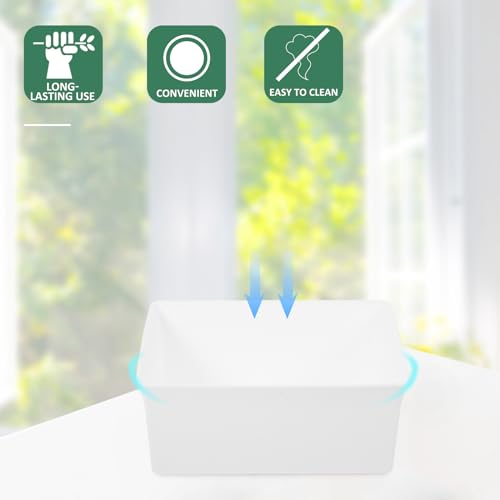 JOINPAYA Box Sheet Laundry Storage Box Drawer Organization Bucket Storage Container Laundry Powder Bin Laundry Powders Holder Sundries Storage Bucket White With Cover Plastic Drum