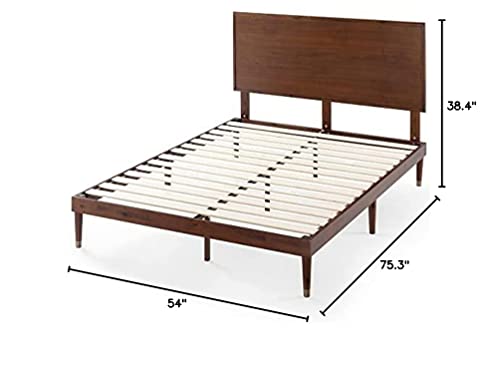 ZINUS Raymond Wood Platform Bed Frame with Adjustable Wood Headboard / Solid Wood Foundation / Wood Slat Support / No Box Spring Needed / Easy Assembly, Full