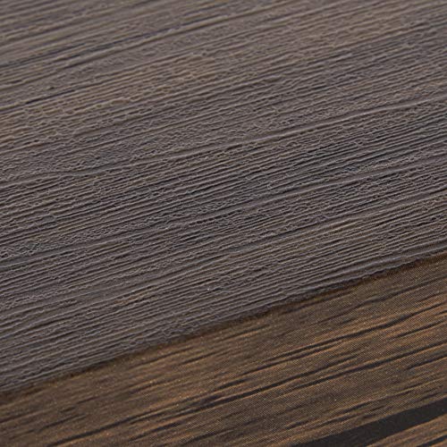 Christopher Knight Home Clint Faux Wood Industrial Five Tier Shelf, Finish, Dark Brown Texture Brown