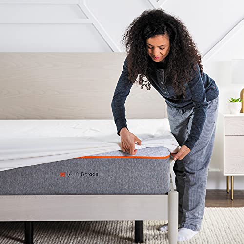 Craft & Trade Memory Foam Mattress, 12 Inch CopperGel Cooling, CertiPUR-US Certified, Bed-in-a-Box, Full