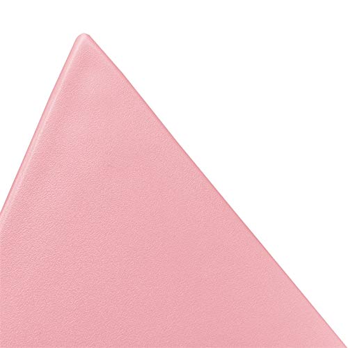 Allora Modern Plastic Triangle End Table in Pink