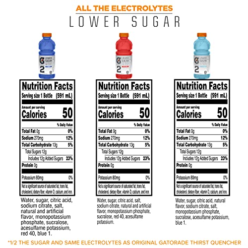 Gatorade G2 Thirst Quencher Variety Pack, 20 Ounce Bottles (Pack of 12)