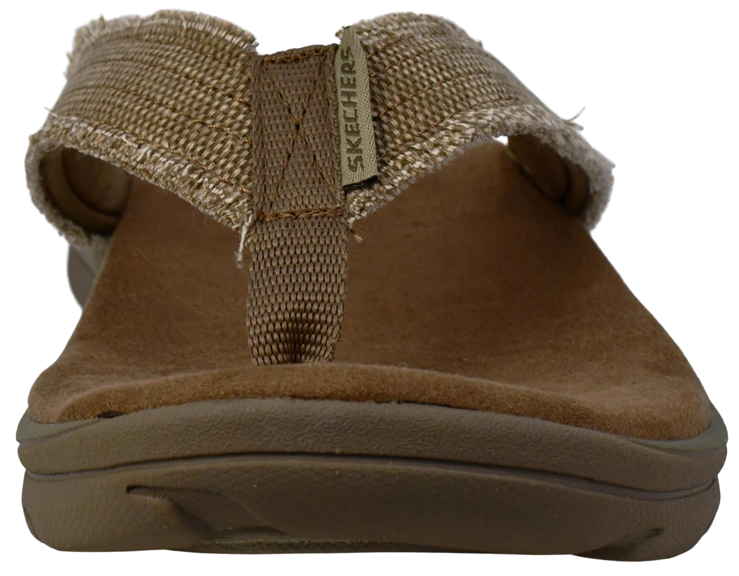 Skechers Men's Bosnia Flip-Flop Sandal, Tan, 11 M US