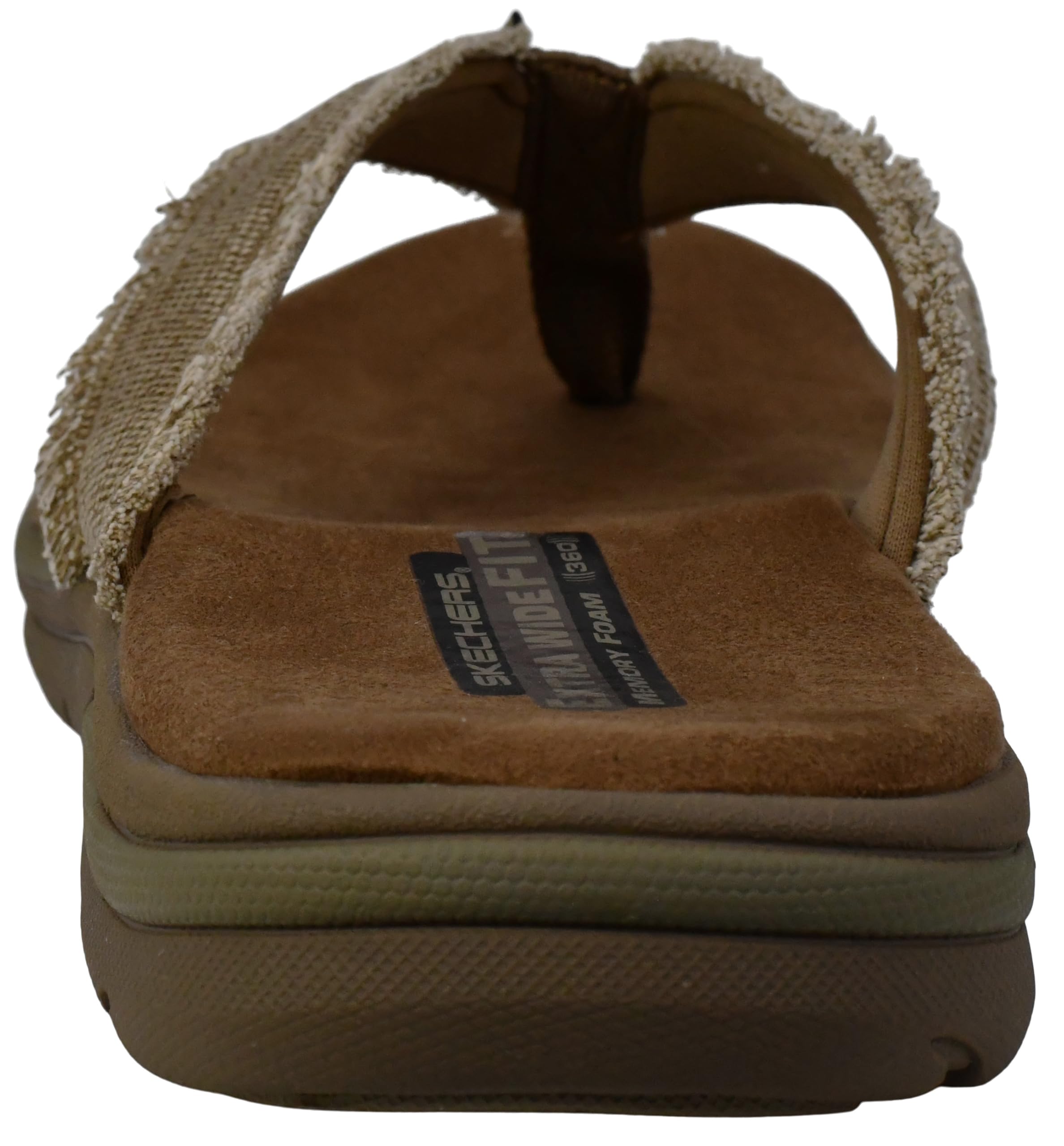 Skechers Men's Bosnia Flip-Flop Sandal, Tan, 11 M US