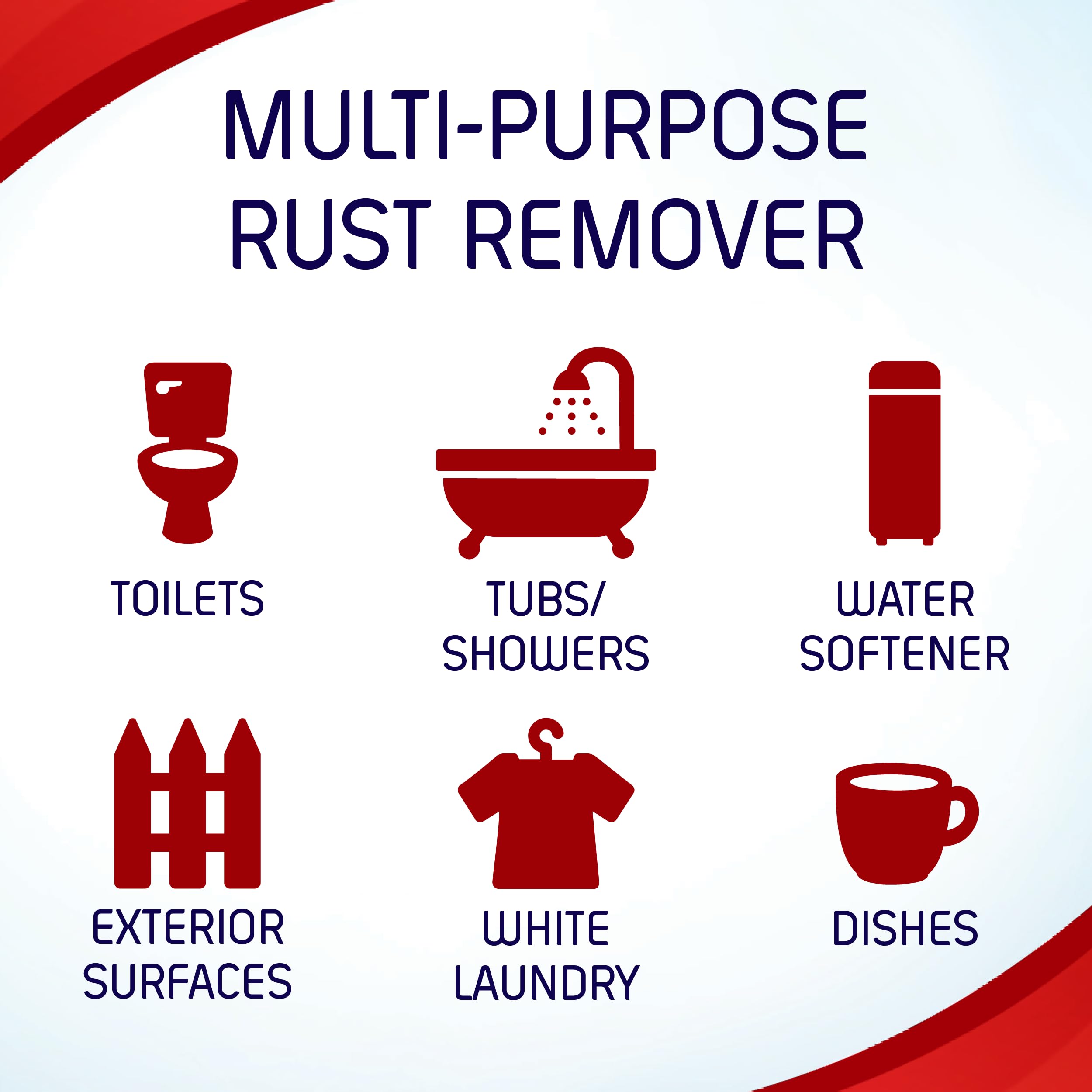 Iron OUT Powder Rust Stain Remover, Remove and Prevent Rust Stains in Bathrooms, Kitchens, Appliances, Laundry, and Outdoors, white, 4.75 lbs.