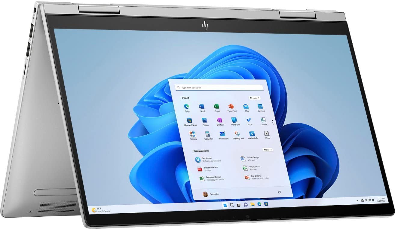 HP Envy 2-in-1 14" Full HD Touch-Screen Laptop, 8GB RAM, 512GB SSD, Intel Core i5 1335U, Intel Iris Xe Graphics, Fast Charge, Fingerprint, Backlit KB, Win11, Natural Silver, W/GaLiMu