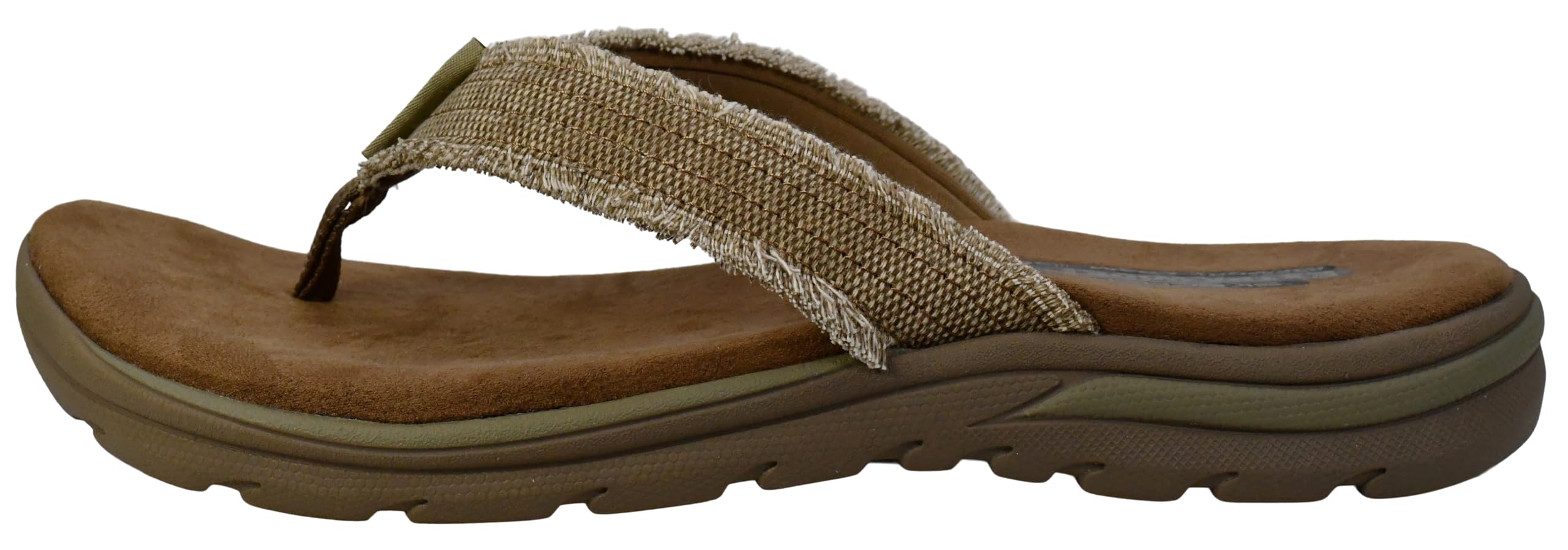 Skechers Men's Bosnia Flip-Flop Sandal, Tan, 11 M US