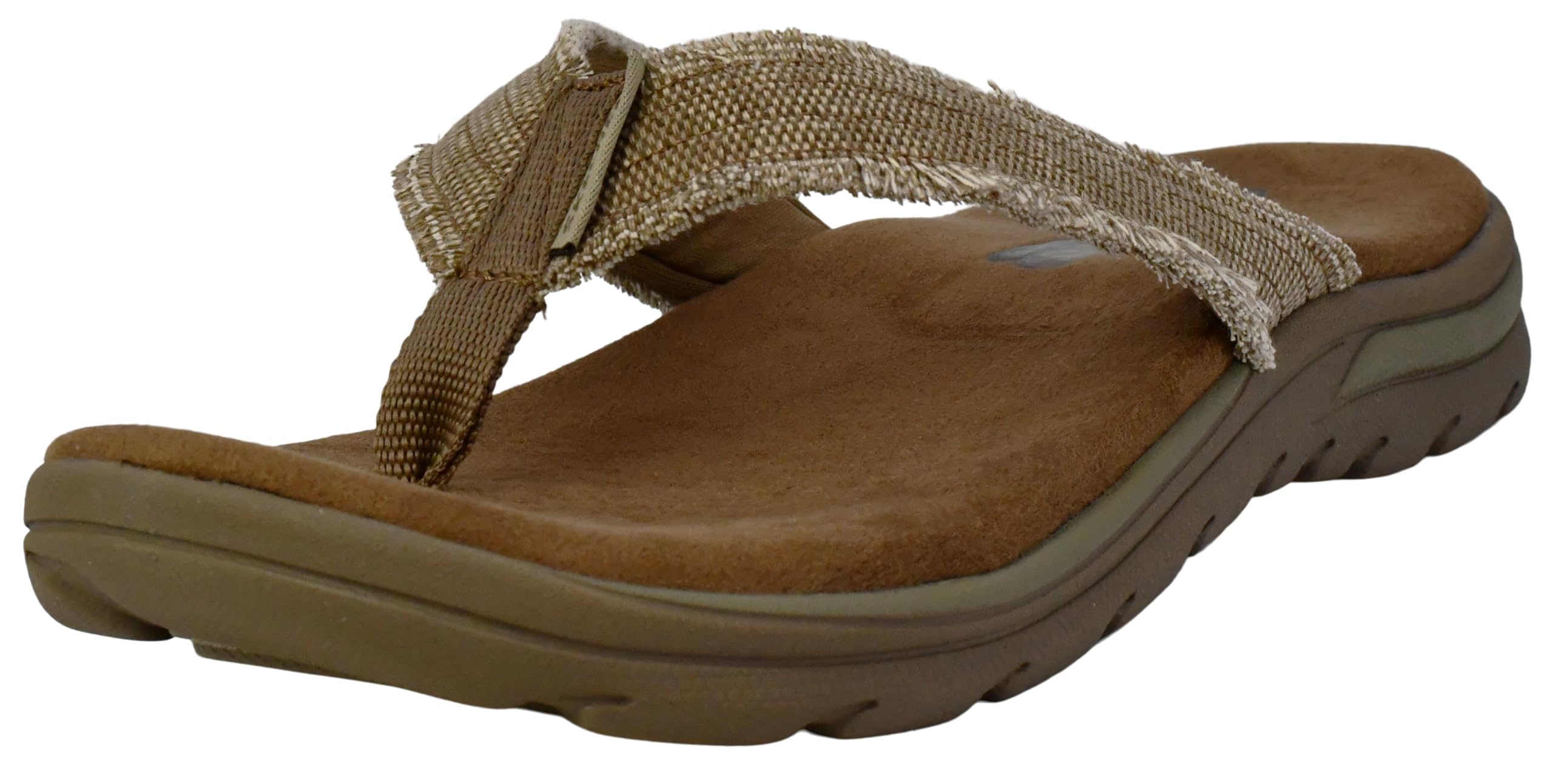 Skechers Men's Bosnia Flip-Flop Sandal, Tan, 11 M US