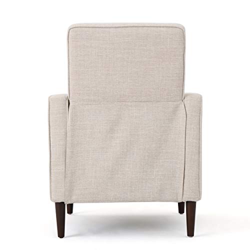 GDFStudio Marston Mid Century Modern Fabric Recliner (Set of 2) (Cream)