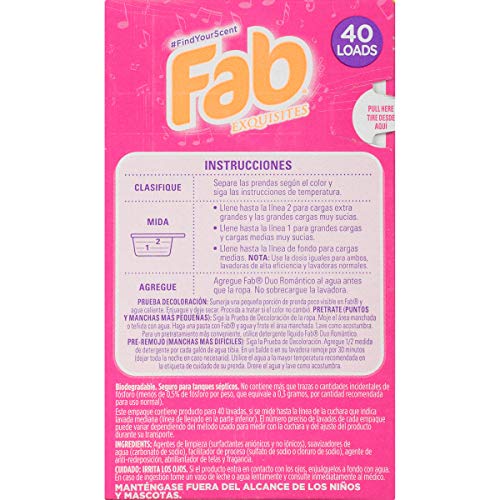 Fab Love Duet Powder Laundry Detergent (2.6 lbs)
