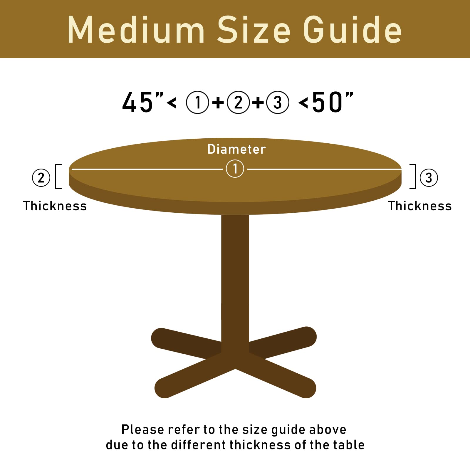Aiojool White Marble Print Tablecloth Elastic Edged Round Fitted Table Cover Waterproof Table Cloth for Indoor Outdoor Dinning Fit 45'' - 50'' Table, Medium