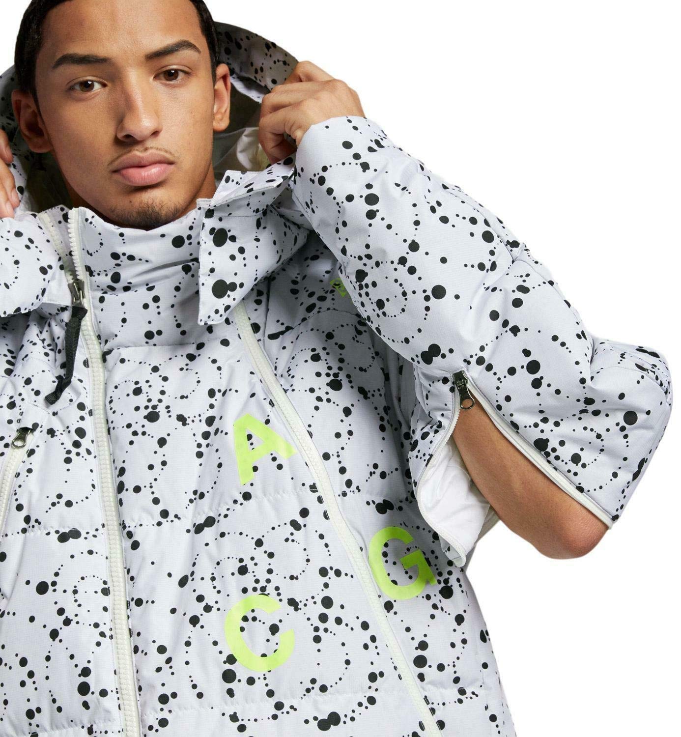 Nike Men's NikeLab ACG Down-Fill Parka Jacket Coat (AQ3517-100) (Large)