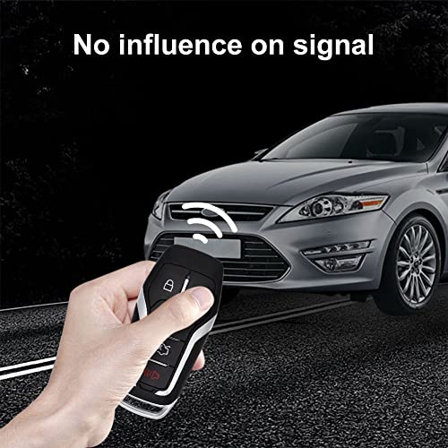 Key Fob Cover Shell Fit for Ford F150 F250 F350 Mustange Fusion Explorer Edge Replacement for 5 Button Smart Key for Proximity Remote