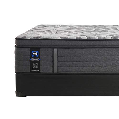 Sealy Posturepedic Plus, Euro Pillow Top 14 Plush Soft Mattress with Surface-Guard and 5-Inch Foundation, Queen, Grey