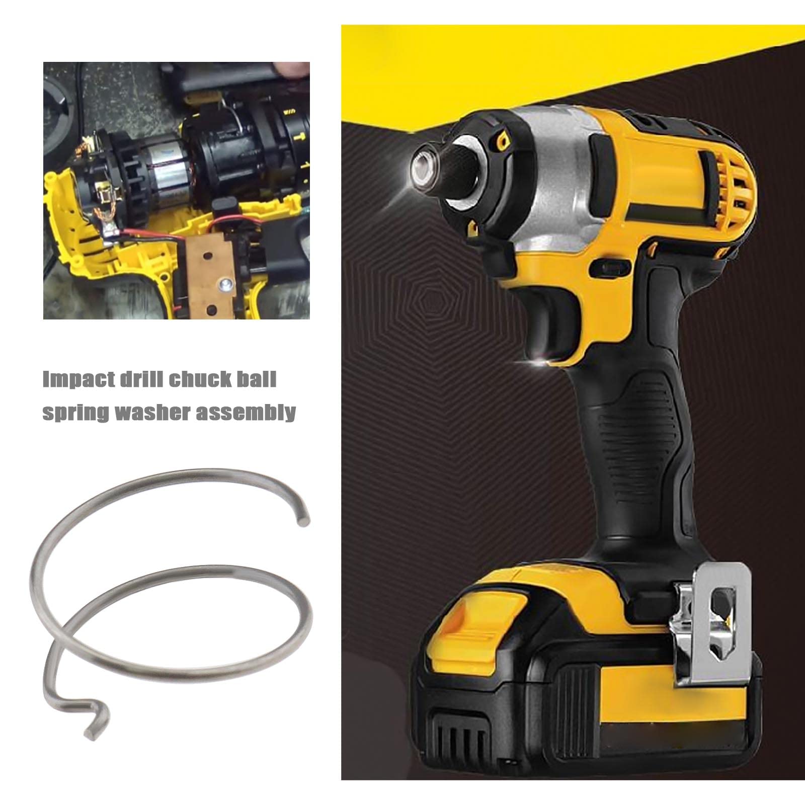 Micro Traders Set of 5 Impact Driver Bit Holder Chuck Repair Kit Compatible with DeWalt 20V DCF885 DCF886 DCF887 DCF888 N016823 N019351 N053863 N078434 N089668
