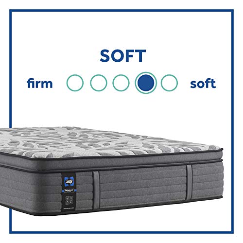 Sealy Posturepedic Plus, Euro Pillow Top 14 Plush Soft Mattress with Surface-Guard and 5-Inch Foundation, Queen, Grey