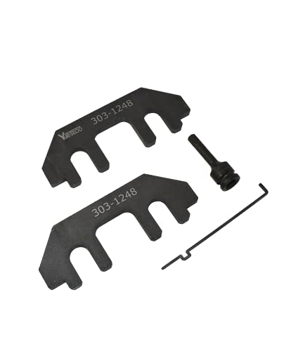 Yuesstloo Camshaft Holding Tool Kit with Tension Tool, Timing Alignment Holder Tool for Ford 3.5L & 3.7L 4V Engines, Replace 303-1248 303-1530, with Portable Case and Gloves