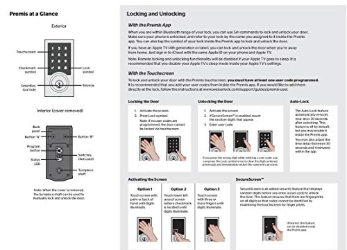 Weiser (by Kwikset) Premis Electronic Touchscreen SmartKey Deadbolt Lock, Works with AppleĀ® HomeKit, Siri Voice Control, & Apple TV. Satin Nickel, 9GED22000-001-US15