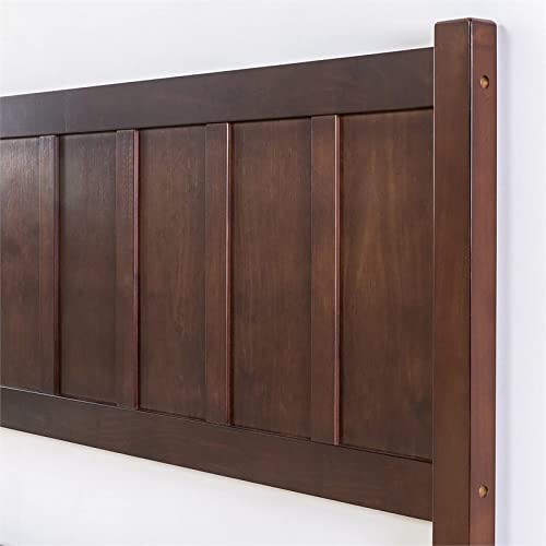 Zinus Adrian Wood Rustic Style Platform Bed with Headboard / No Box Spring Needed / Wood Slat Support, Queen