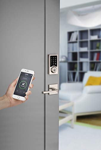 Weiser (by Kwikset) Premis Electronic Touchscreen SmartKey Deadbolt Lock, Works with AppleĀ® HomeKit, Siri Voice Control, & Apple TV. Satin Nickel, 9GED22000-001-US15