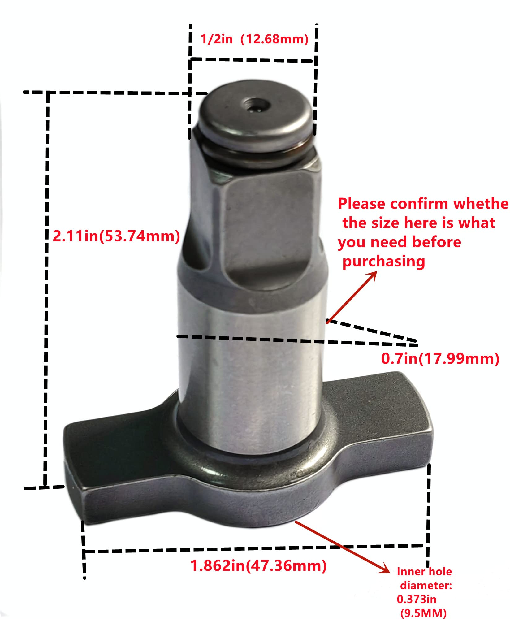 1/2'' N866410 N880093 N851276 N415875 NA039663 hog ring replacement anvil assembly Fits Dewalt Black & Decker impact wrenDCF900, DCF899 DCF899B DCF899M1 DCF899P1 DCF899P2 DCF899HB DCF899HP type 4.