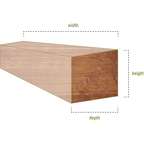 Ekena Millwork MANUPC04X04X60ZD Pecky Cypress Faux Wood Fireplace Mantel, 4"H x 4"D x 60"W, Premium Aged