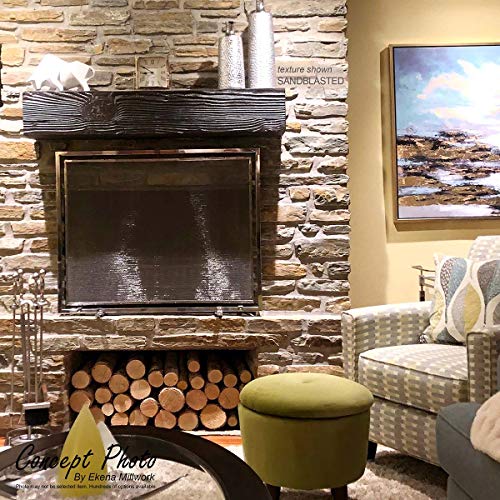 Ekena Millwork MANUPC04X04X60ZD Pecky Cypress Faux Wood Fireplace Mantel, 4"H x 4"D x 60"W, Premium Aged
