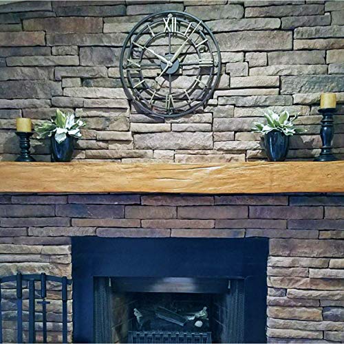 Ekena Millwork MANUPC04X04X60ZD Pecky Cypress Faux Wood Fireplace Mantel, 4"H x 4"D x 60"W, Premium Aged