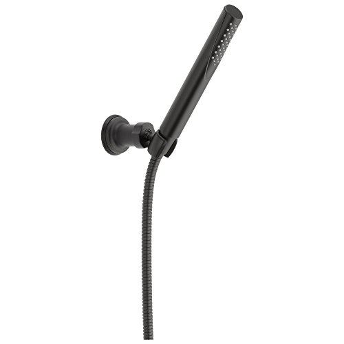 Delta Faucet Trinsic Single-Spray Touch-Clean Wall-Mount Hand Held Shower with Hose, Matte Black 55085-BL 6.91 x 2.22 x 17.13 inches