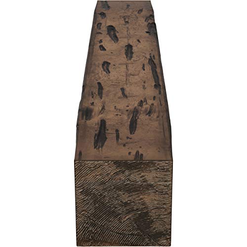 Ekena Millwork MANUPC04X04X60ZD Pecky Cypress Faux Wood Fireplace Mantel, 4"H x 4"D x 60"W, Premium Aged