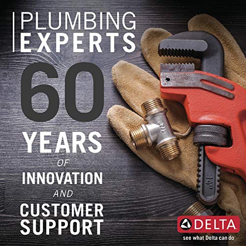 Delta Faucet Trinsic Single-Spray Touch-Clean Wall-Mount Hand Held Shower with Hose, Matte Black 55085-BL ‎6.91 x 2.22 x 17.13 inches