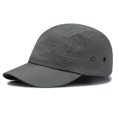 CLAPE 5 Panel Hat for Men, Curved Brim UPF50+ Sun Hats Quick Dry Outdoor Sports Running Hat Baseball Cap