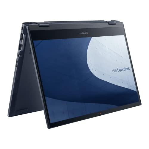 ASUS ExpertBook B5 Flip 2-in-1 Business Laptop (13.3" FHD OLED Touchscreen, Intel Core i7-1165G7, 40GB RAM, 2TB SSD, Active Pen), Backlit, FP, 14-Hr Long Battery Life, 3-Yr WRT, Win 11 Pro, Black