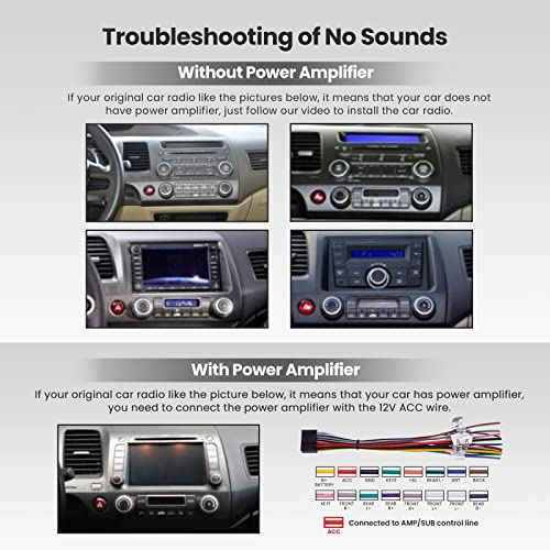 maXpeedingrods Car Stereo Radio for Honda Civic 2006-2011, 10.1'' HD Touch Screen in-Dash GPS Navigation, Wireless Apple Carplay & Android Auto, Mirror Link, Bluetooth, WiFi, USB Charging, 2G+32G