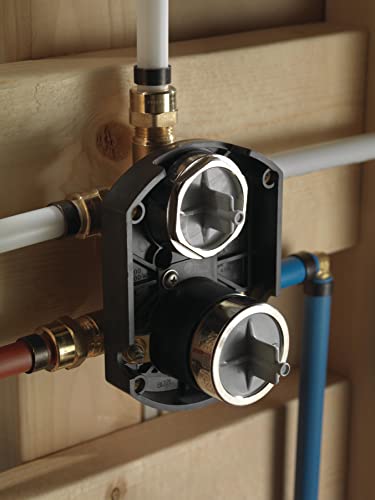 Delta Faucet R22000 MultiChoice Universal Valve 3-Setting 6-Setting Custom Shower Integrated Diverter Rough, Custom Shower Valve Kit, Brass Construction, R22000-WS (Screwdriver Stops Included)