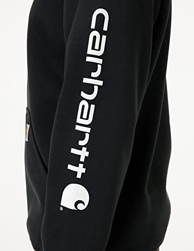 CarharttMenLoose Fit Midweight Logo Sleeve Graphic SweatshirtBlackSmall