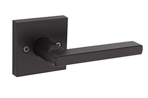 Weiser (by Kwikset) Halifax Lever, Square Rose, Dummy Function, Iron Black (US514)